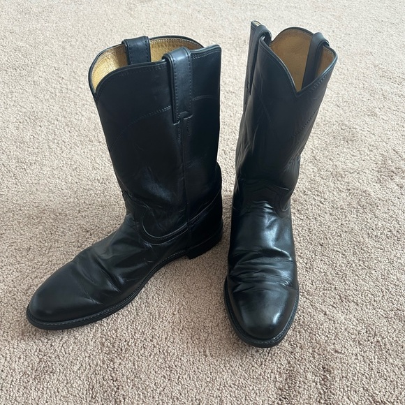 Justin Boots | Shoes | Justin Black Roper Boots 1 | Poshmark